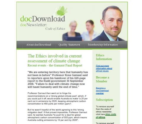 Code of Ethics - Global warming & climate change (N) | DocDownload